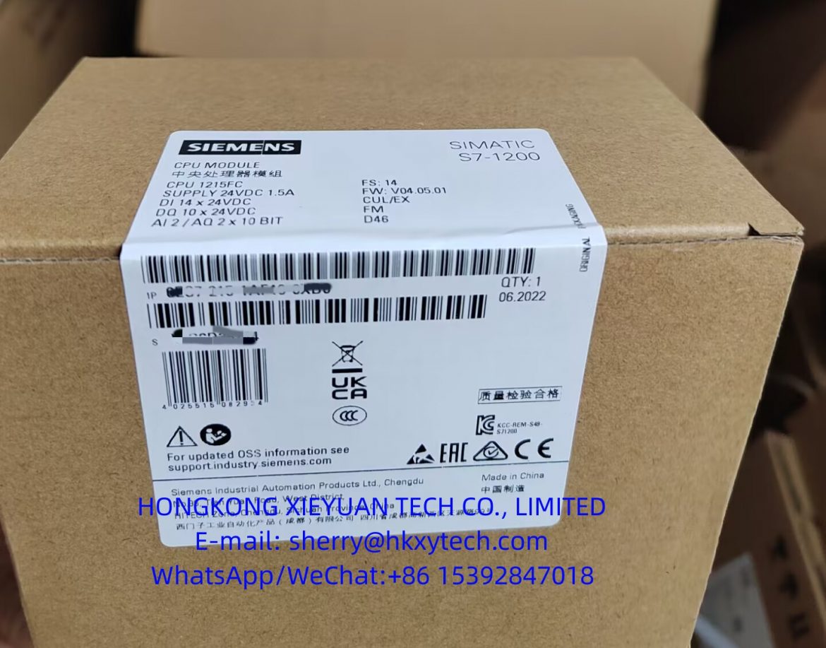 SIEMENS CPU Module 6ES7215-1AF40-0XB0 SIMATIC S7-1200 | #site ...